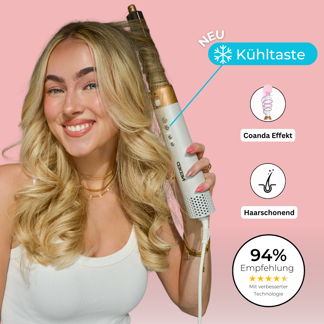 5in1 Haarstyler (AirStyler) mit Gratis Lederbox und Coanda Effekt ...